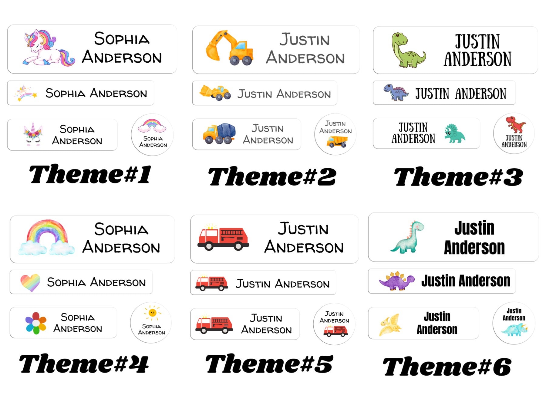 Name Labels for School Supplies | Custom Waterproof Stickers ...