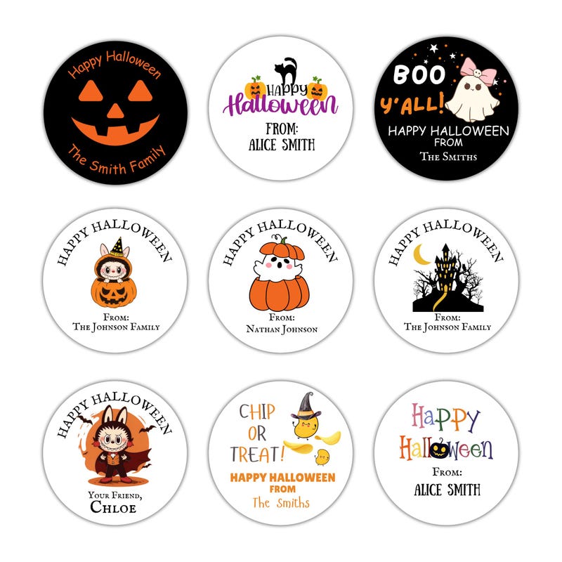 Halloween Stickers - Etsy