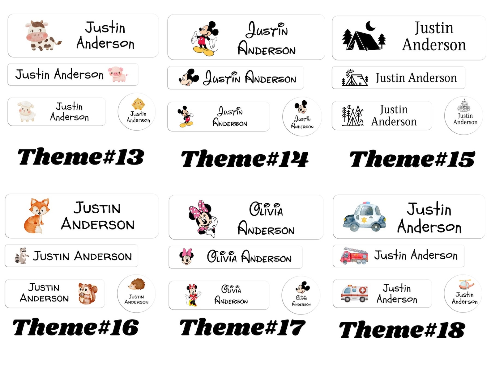 Custom Name Labels for School Supplies | Waterproof Stickers ...