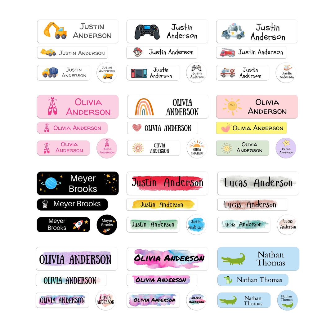 Daycare Labels for School Supplies | Custom Waterproof Stickers ...