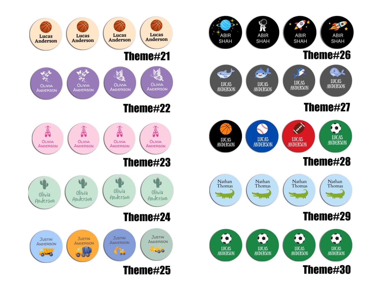 Daycare Round Labels/ Personalized/ Waterproof/ Dishwasher-safe/ Round ...