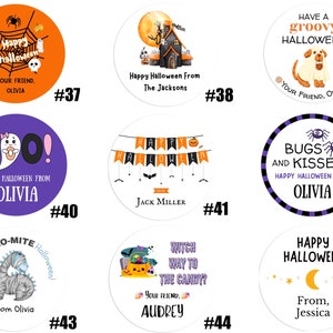 Custom Halloween Stickers | Personalized Happy Halloween Stickers ...