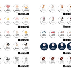 Daycare Round Labels/ Personalized/ Waterproof/ Dishwasher-safe/ Round ...