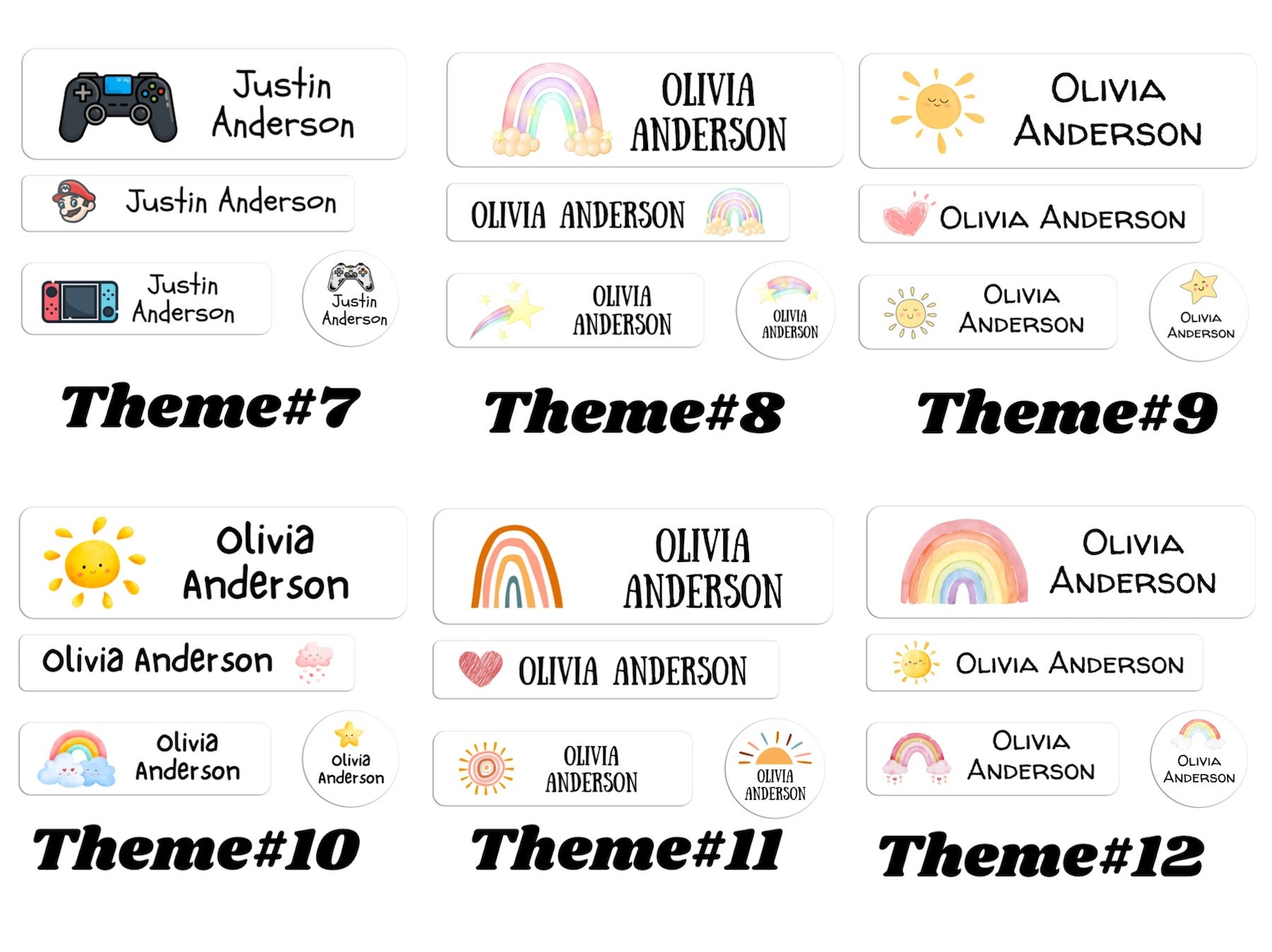 Custom Name Labels for School Supplies | Waterproof Stickers ...