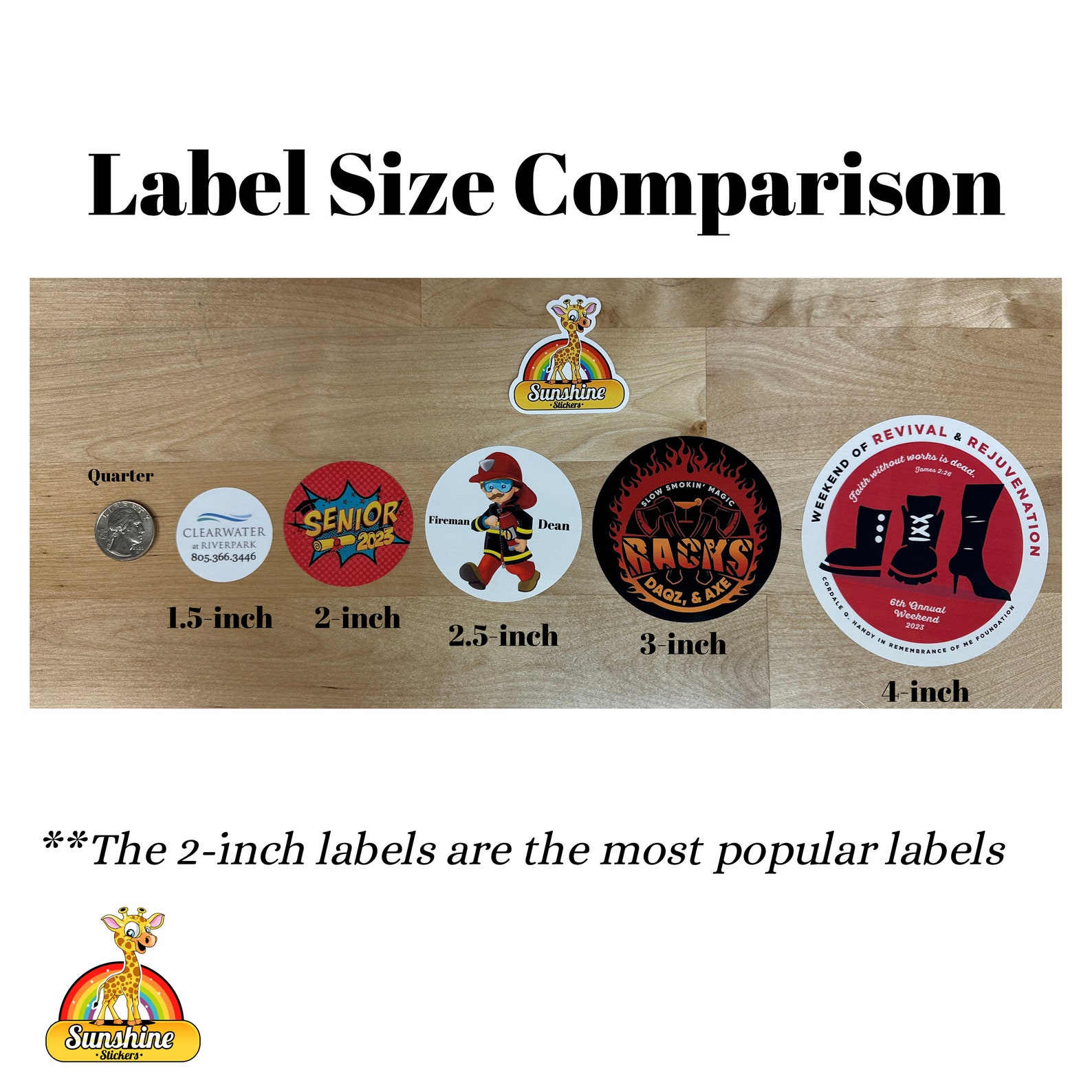 150 Labels on Roll Premium Gloss Weatherproof Labels Your Design Logo ...
