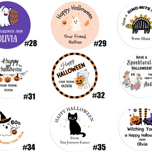 Custom Halloween Stickers | Personalized Happy Halloween Stickers ...