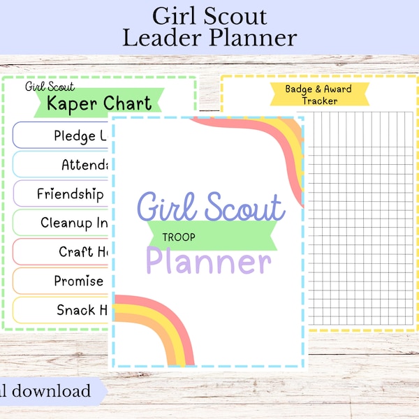 Girl Scout Planner - Etsy