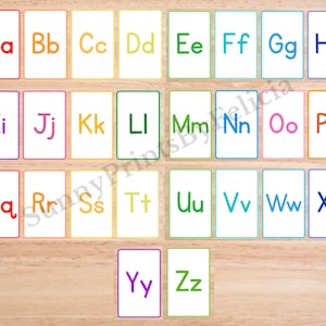 Alphabet Flashcards, Digital Download - Etsy