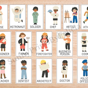 Career Flashcards, Digital Download - Etsy