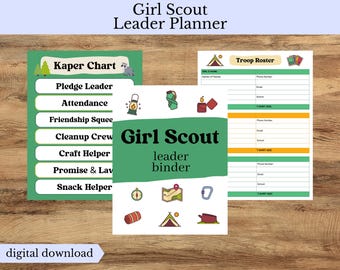 Girl Scout Leader Planner, Editable, Digital Download - Etsy