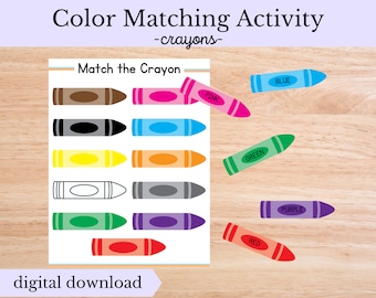 Mitten Color Matching Activity, Digital Download - Etsy