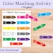 Crayon Color Matching Activity, Digital Download - Etsy