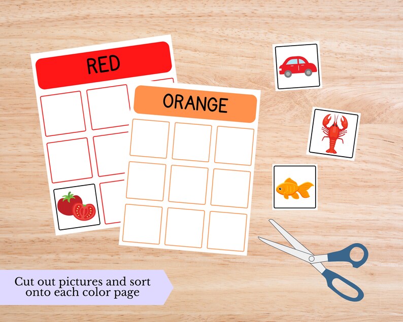 Color Sorting Activity, Digital Download - Etsy