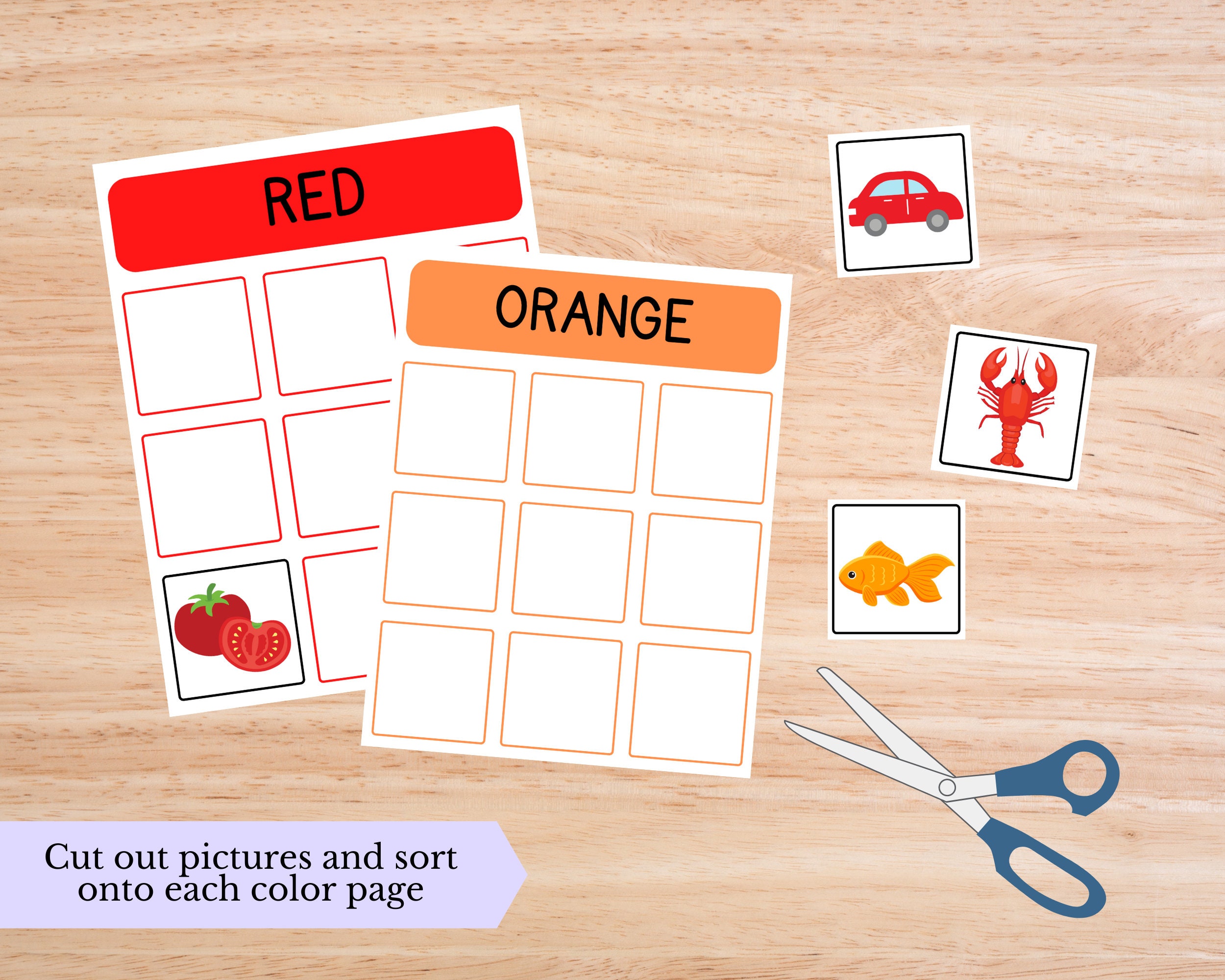 Color Sorting Activity, Digital Download - Etsy