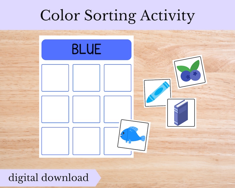 Color Sorting Activity, Digital Download - Etsy
