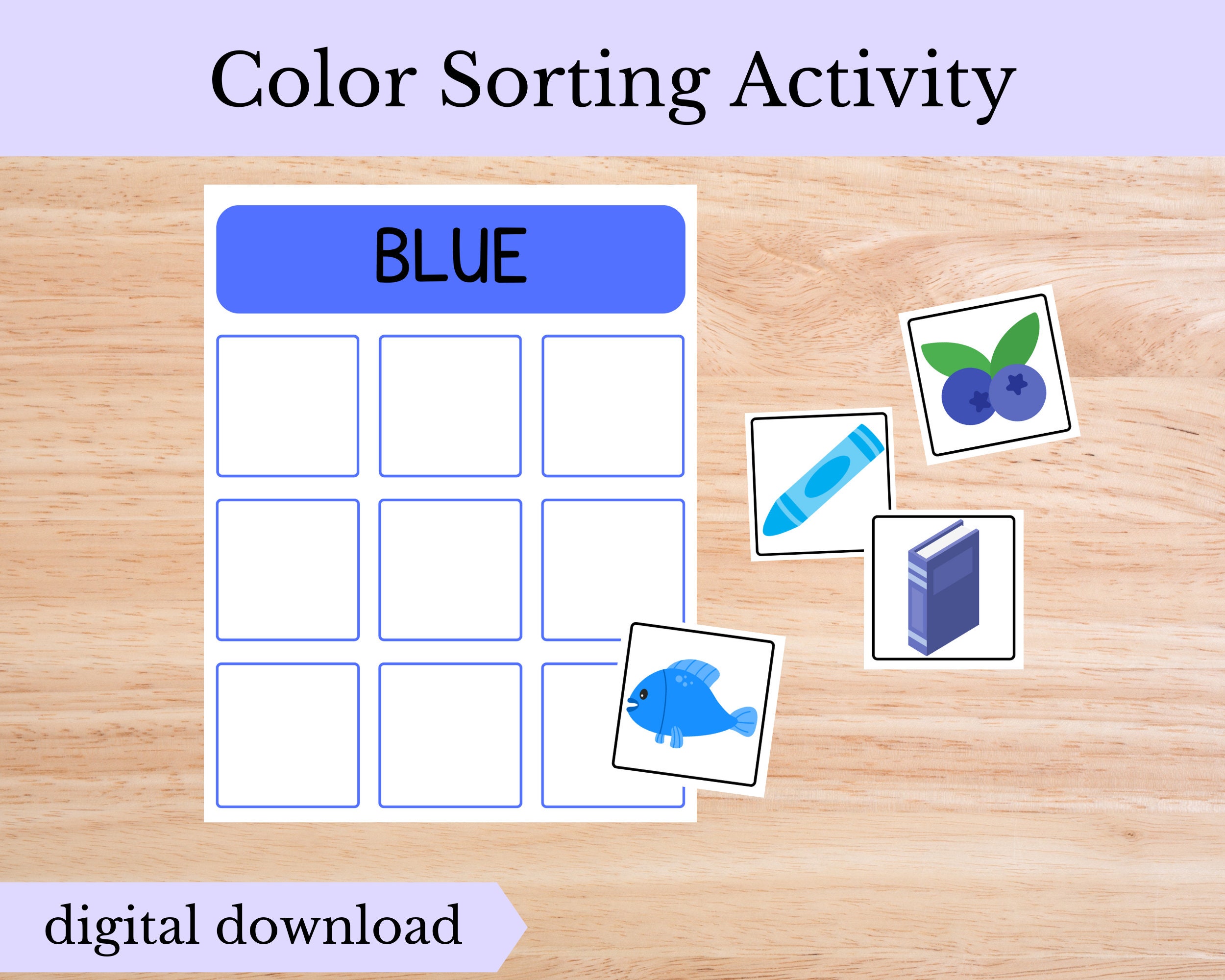 Color Sorting Activity, Digital Download - Etsy