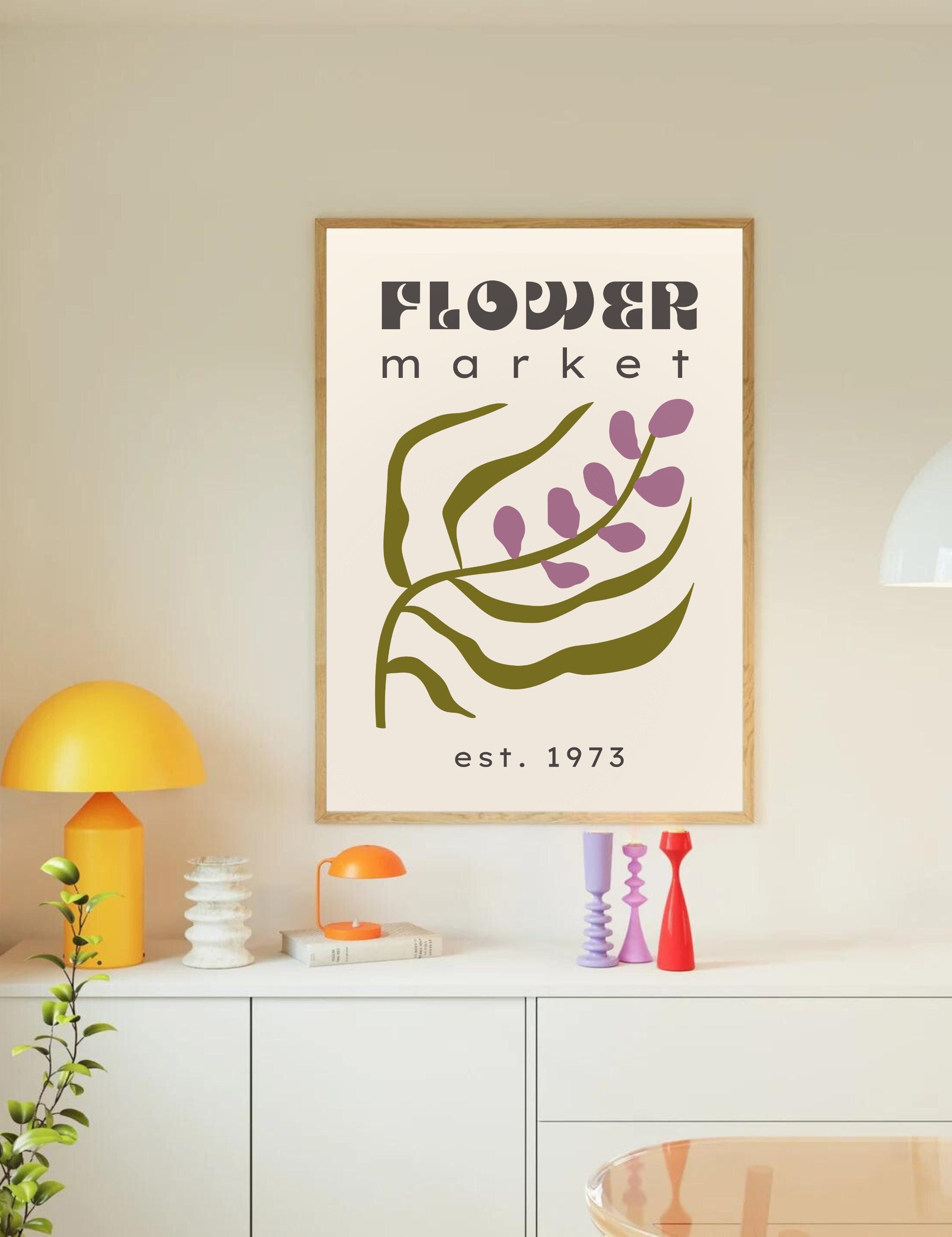 Printable Flowers Art, Vintage Flower Poster, Botanical Print Set ...