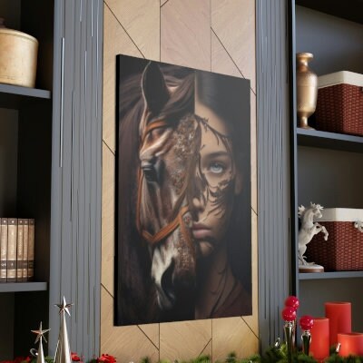 Duality- Digital Download Only! Horse and Native American Girl, Print ...