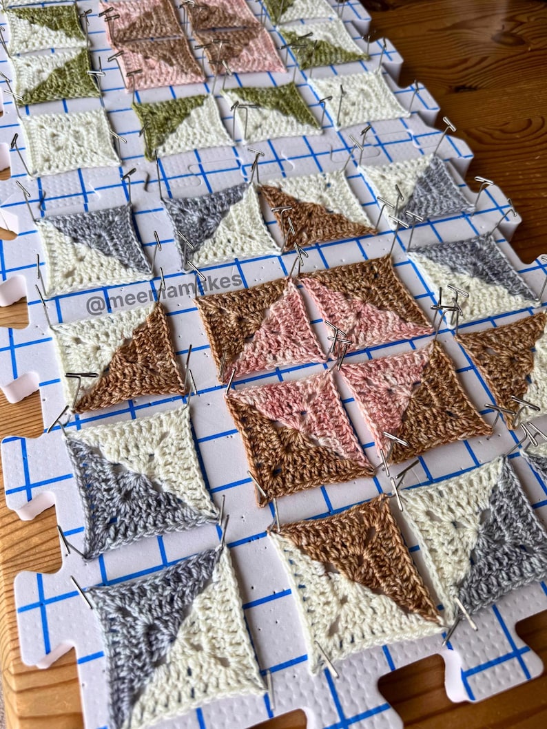 Imagination Quilt Crochet Blanket Pattern by Meema Makes ®- PDF Digital ...