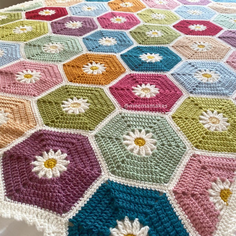 Hexagon Blanket - Etsy