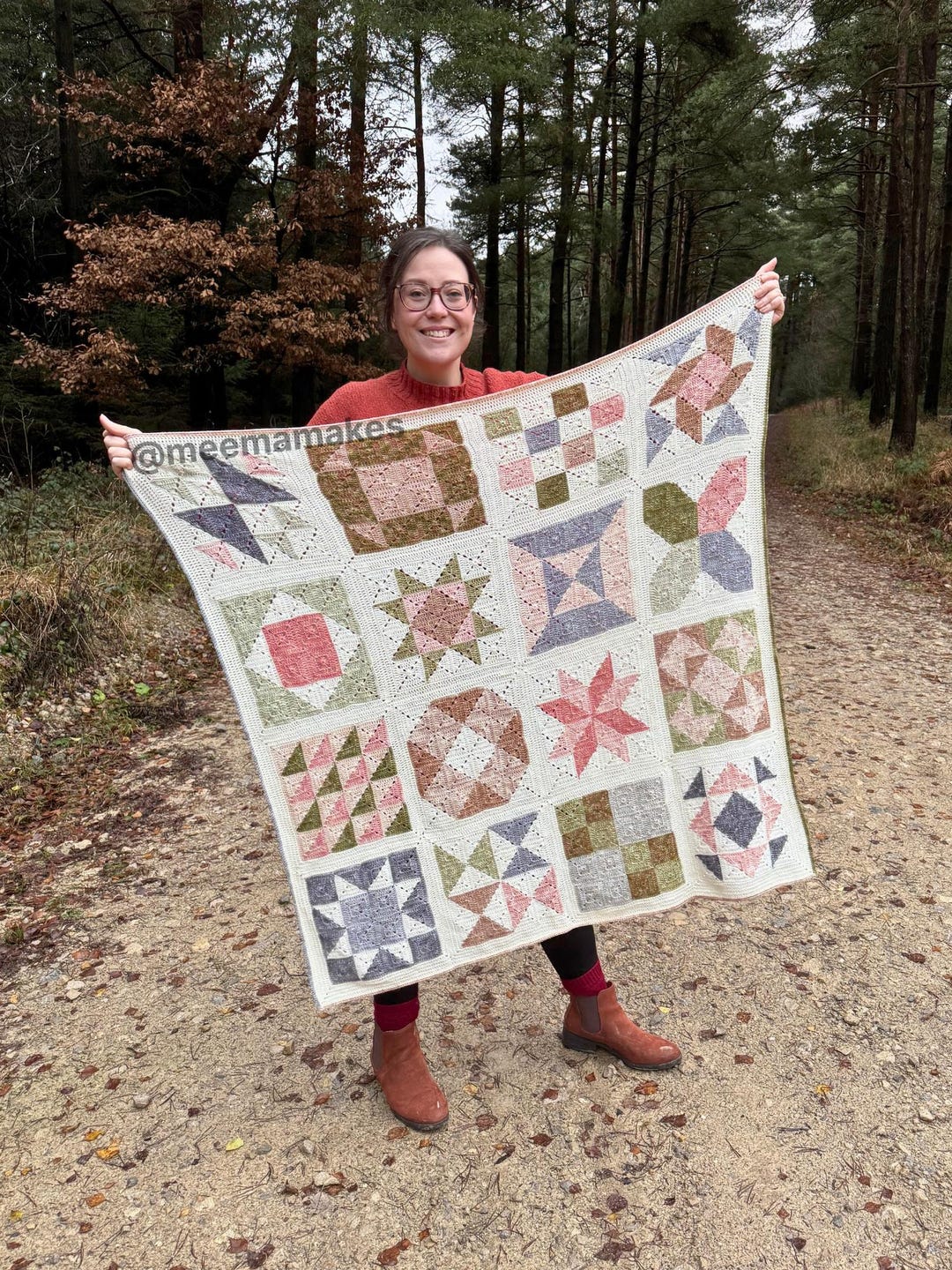 Imagination Quilt Crochet Blanket Pattern - PDF Digital Download - Etsy