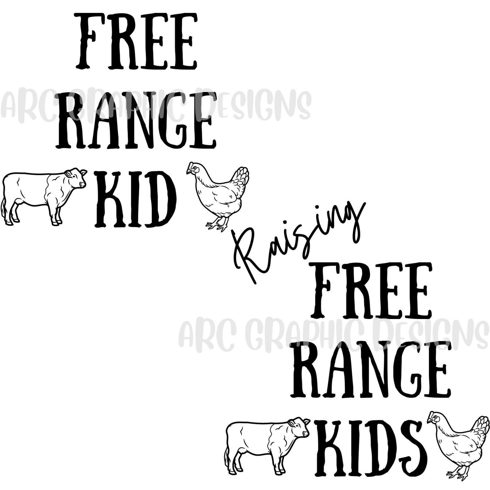 Raising Free Range Kids SVG, Free Range Kids SVG, Free Range Kids Shirt ...