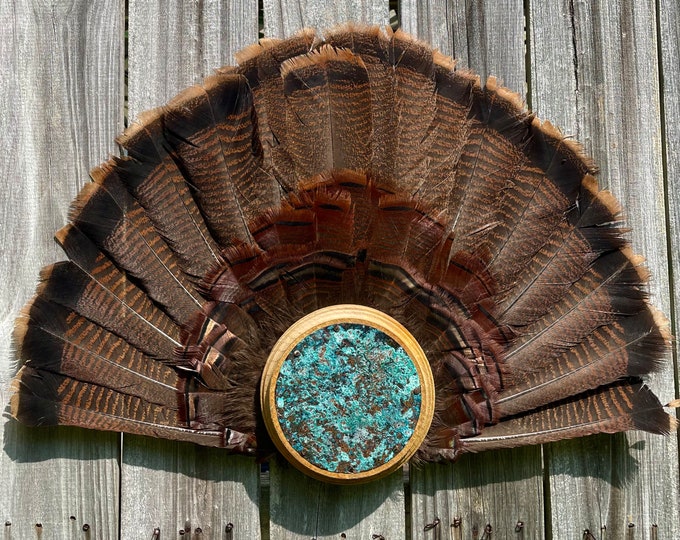 Turkey Hunting Turkey Fan Mount Turkey Fan Plaque Turkey Hunting Gift ...