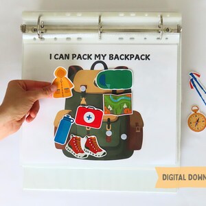 Camping Busy Book Printable - Montessori Activity Binder for Toddlers ...