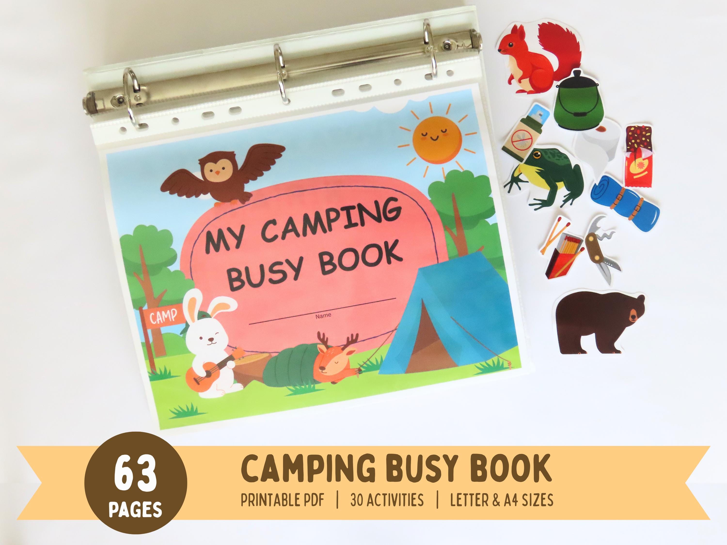 Camping Busy Book Printable - Montessori Activity Binder for Toddlers ...