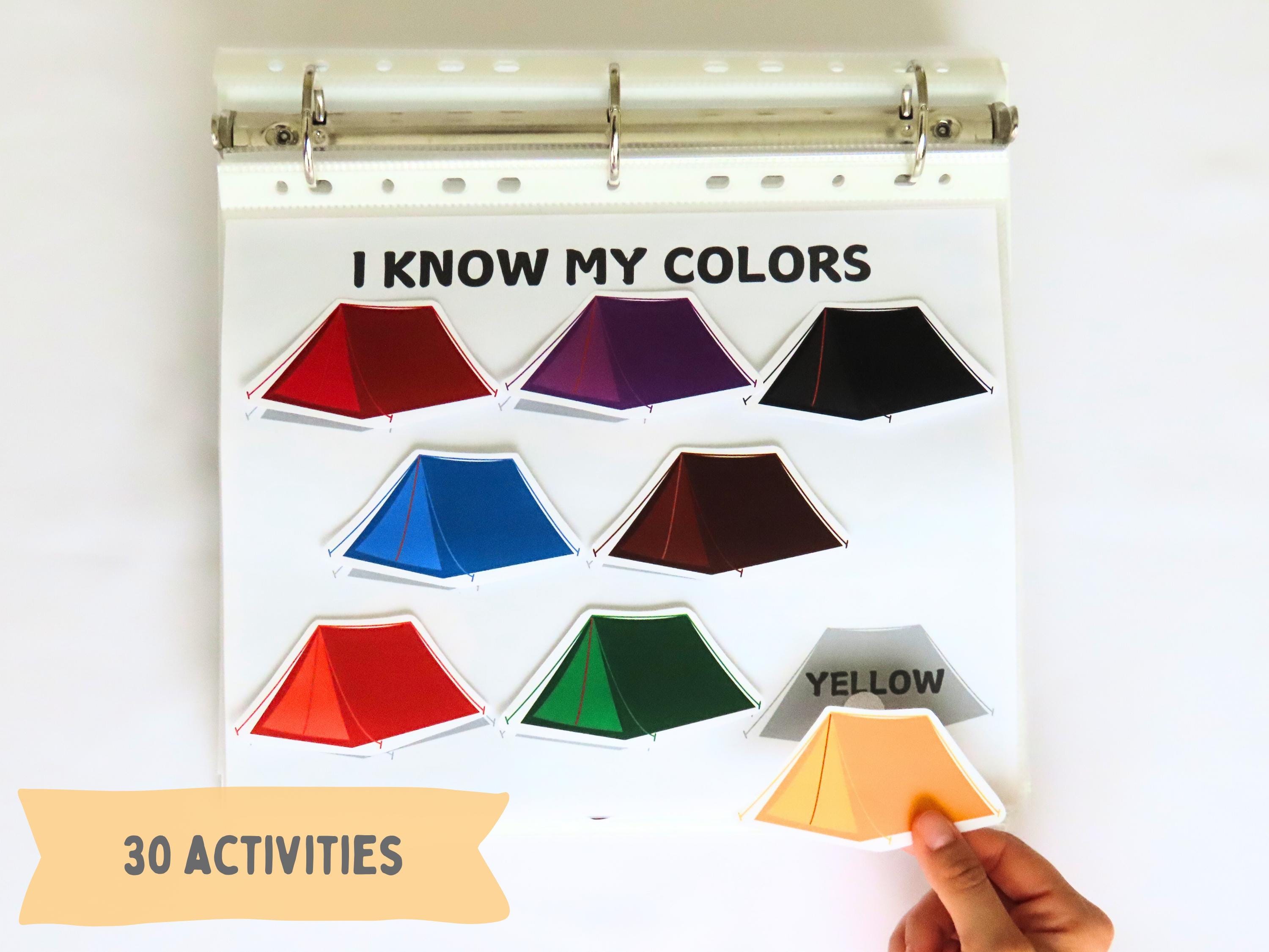 Camping Busy Book Printable - Montessori Activity Binder for Toddlers ...