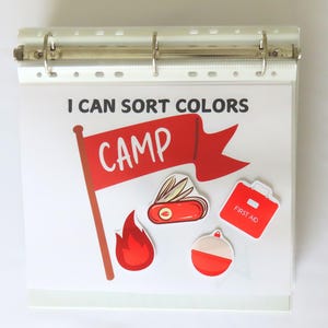 Camping Busy Book Printable - Montessori Activity Binder for Toddlers ...