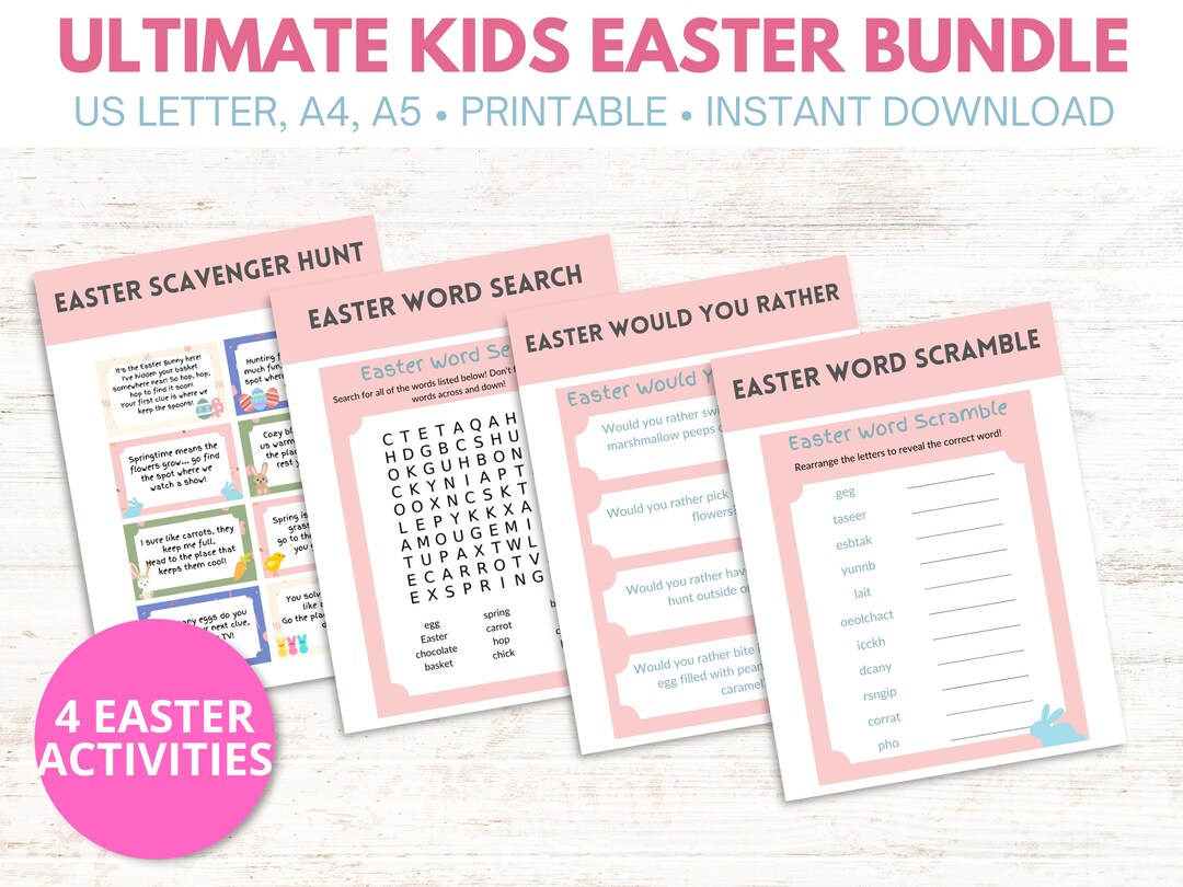 Ultimate Easter Games and Activities Bundle | Easter Games for Kids ...