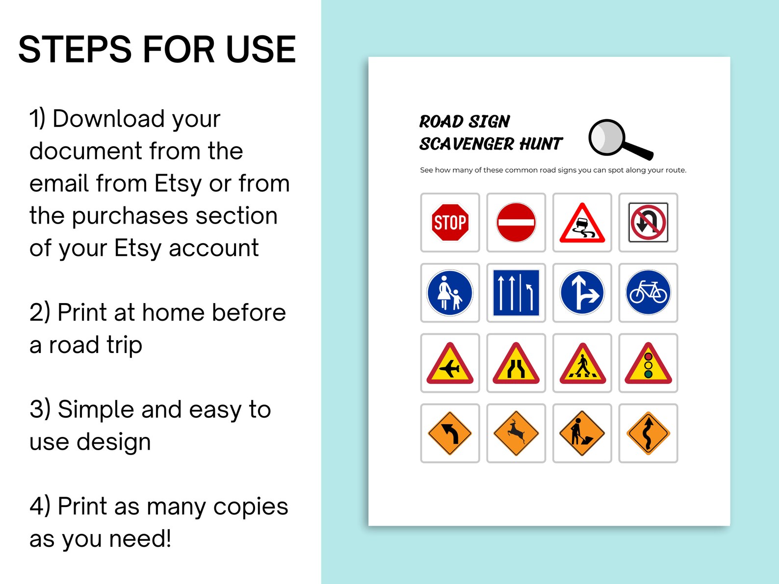 Printable Road Trip Games Bundle | Car Ride Games & Activities for Kids ...