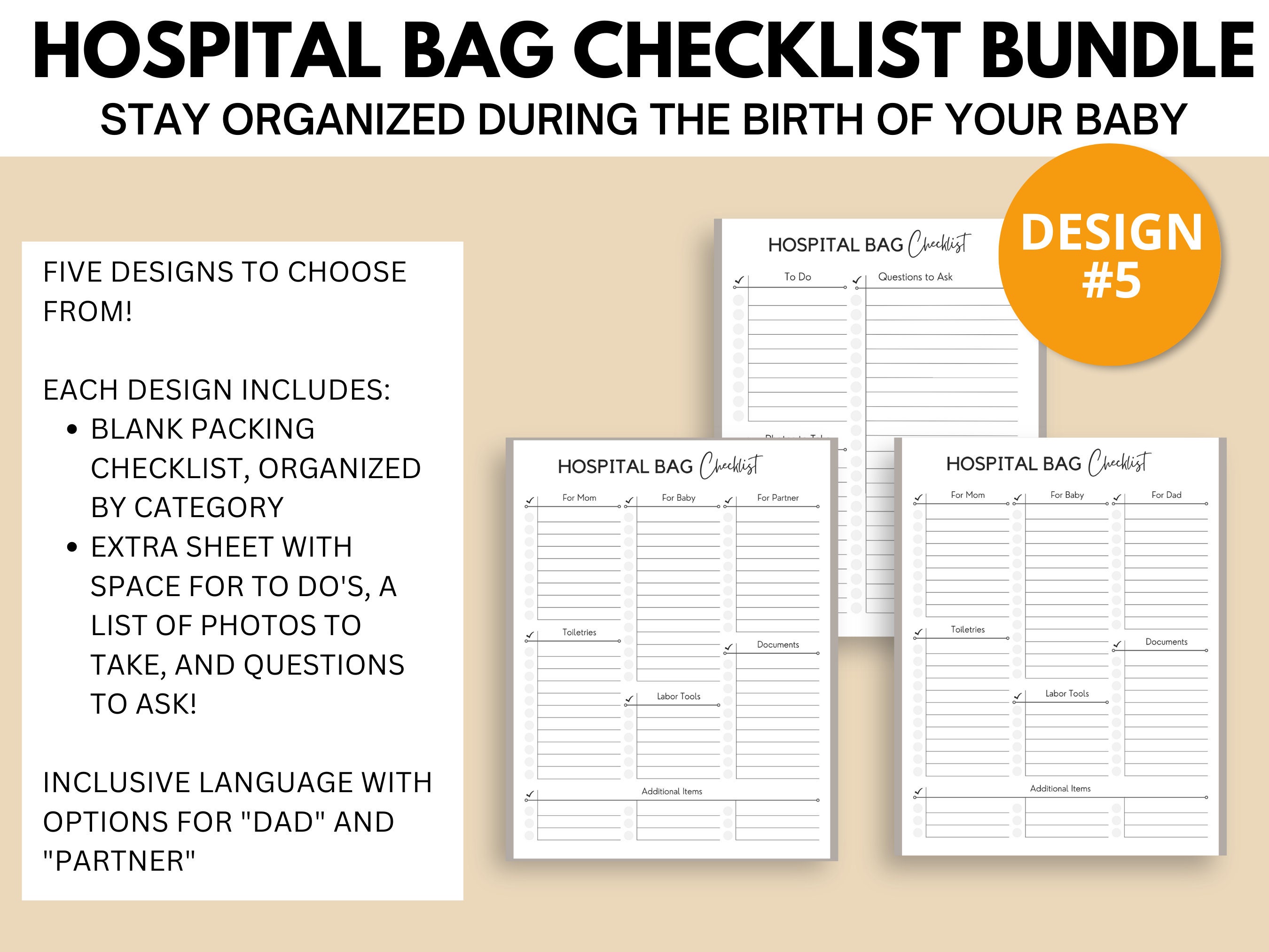 Labor and Delivery Packing List | Hospital Bag Checklist for New Mom ...