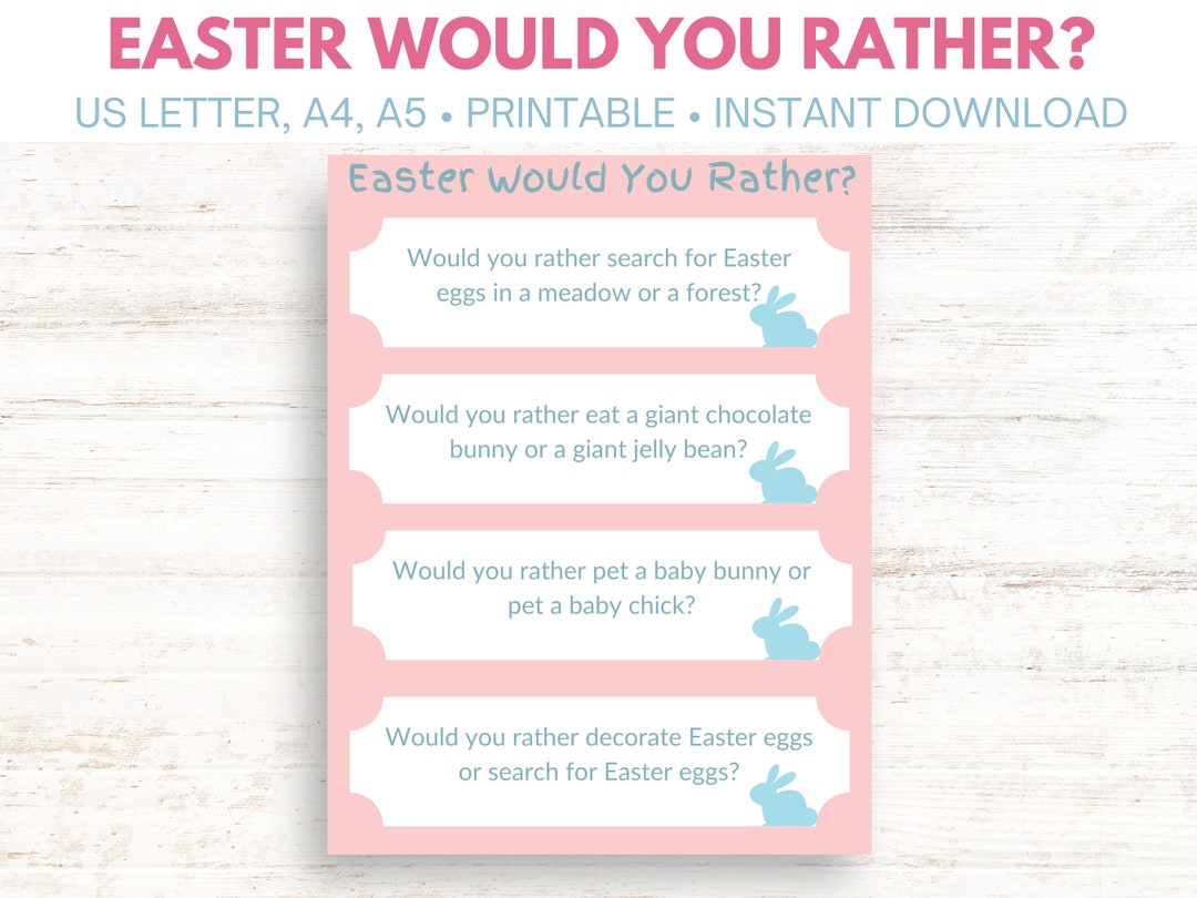 Easter Would You Rather | Easter This or That | Easter Games for Kids ...