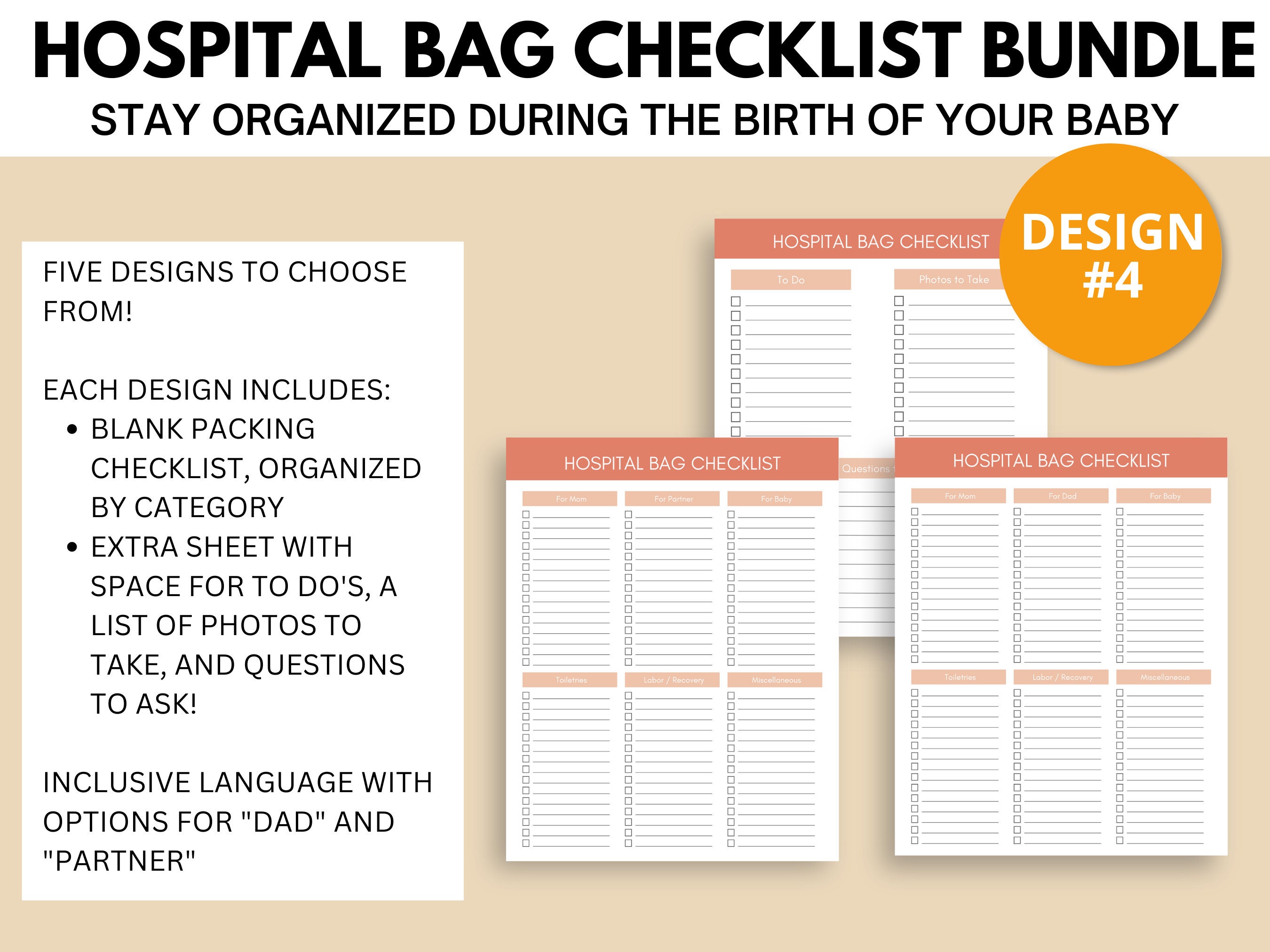 Labor and Delivery Packing List | Hospital Bag Checklist for New Mom ...