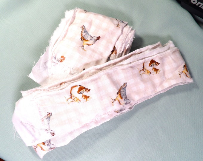 Chicken Hand Torn Ribbon Book Markers Country Gift Ribbon - Etsy