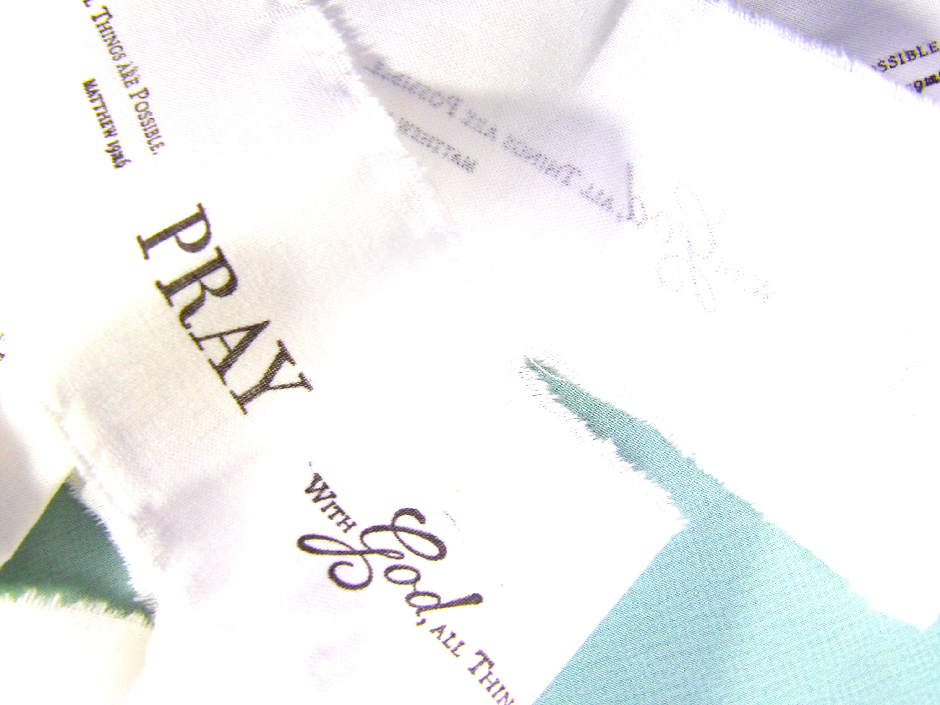 Hand Torn Scripture Ribbon Bible Markers Gift Ribbon Scripture ...