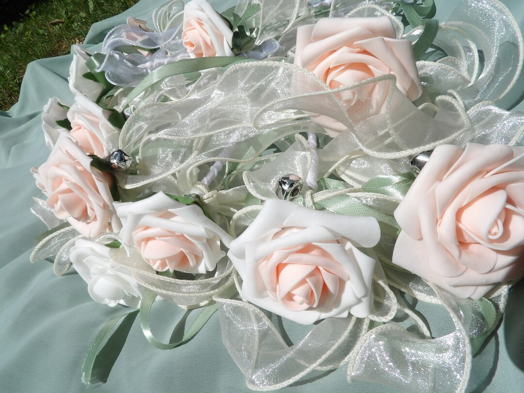 Set of 10 Wedding Bell Send off Rose Wands - Etsy