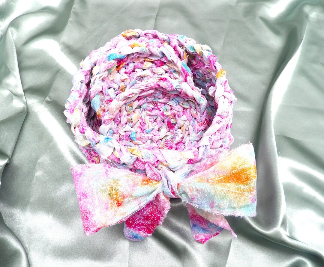 Crochet Rag Basket and Coasters Set Home Decor - Etsy