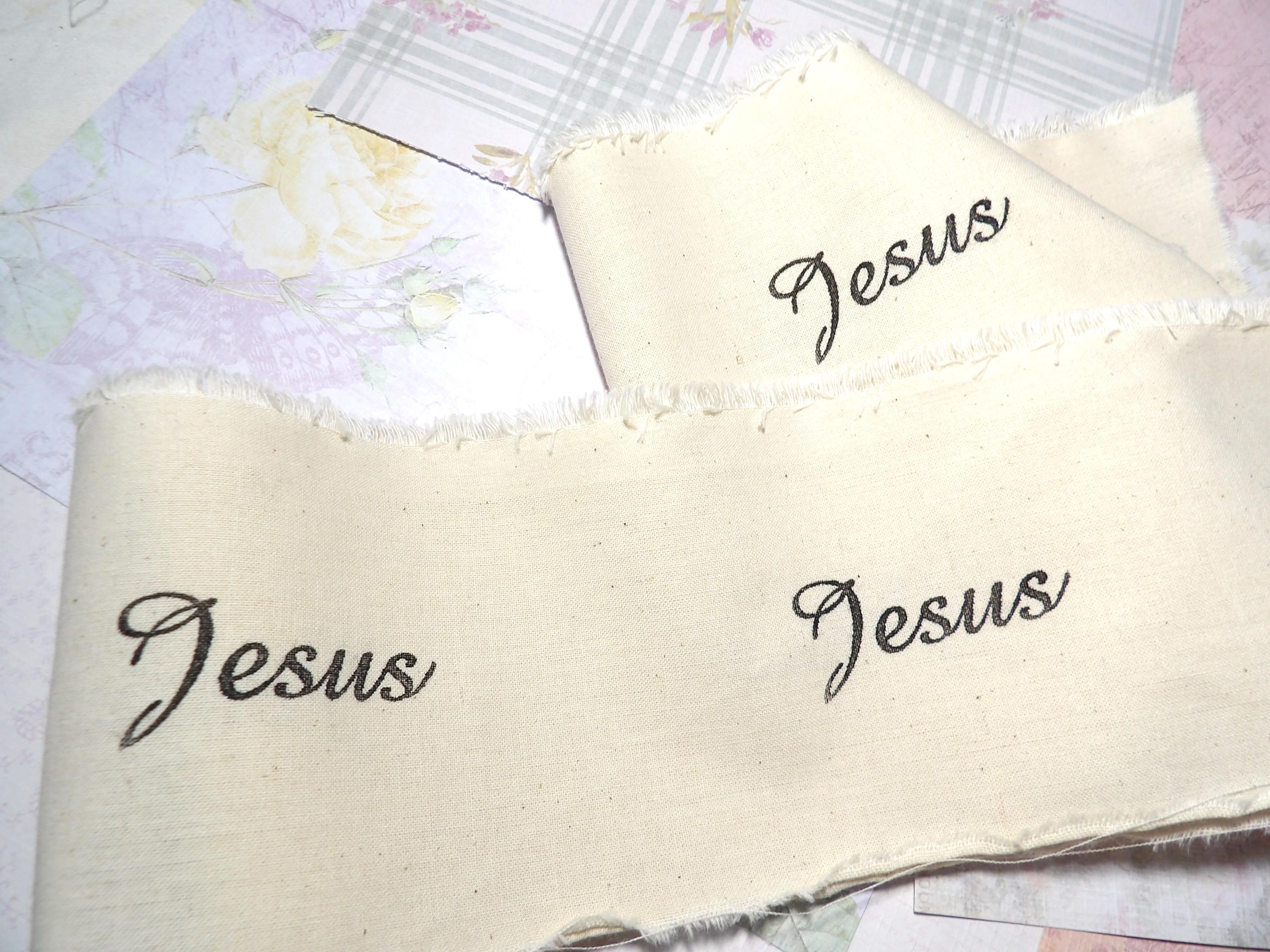 Hand Torn Scripture Ribbon Premium Cotton Muslin Ribbon Jesus Ribbon ...