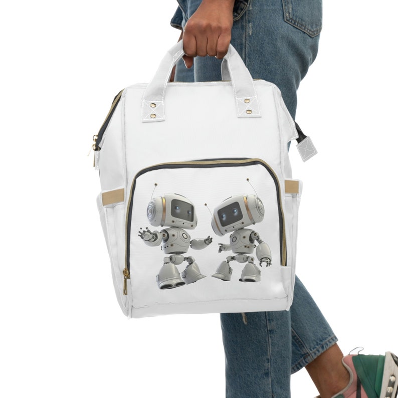 Dancing Robots Diaper Backpack for Mother's Diaper Bag Baby Accessory ...