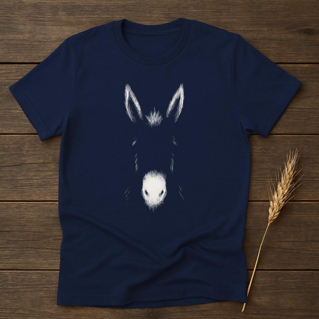 Donkey Face T-shirt: Funny Farm Animal Tee - Animal Lover Gift - Etsy