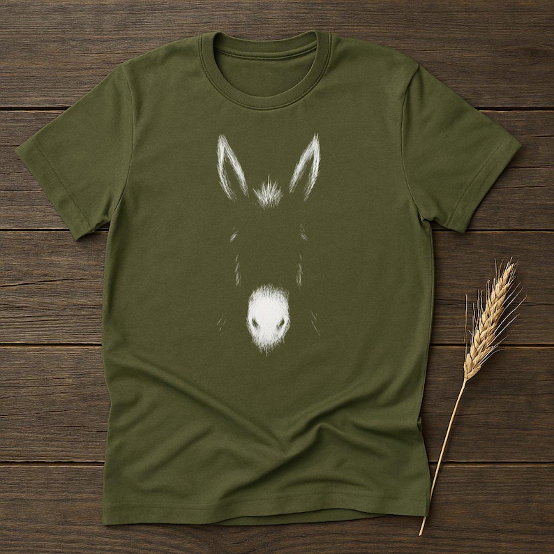 Donkey Face T-shirt: Funny Farm Animal Tee - Animal Lover Gift - Etsy