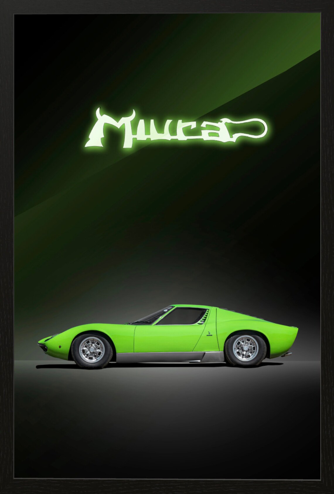Lamborghini Muira P400 S Verde Poster Print Original Art - Etsy