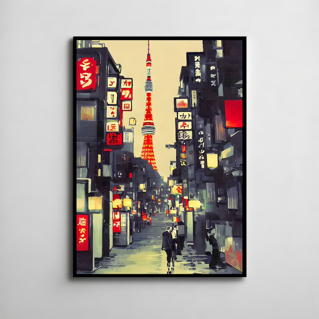 Tokyo Tokyo Tower Tokyo Tower Poster Tokyo Poster Tokyo - Etsy
