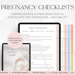 Pregnancy Checklist Bundle for New Mothers, Printable Mom and Baby ...