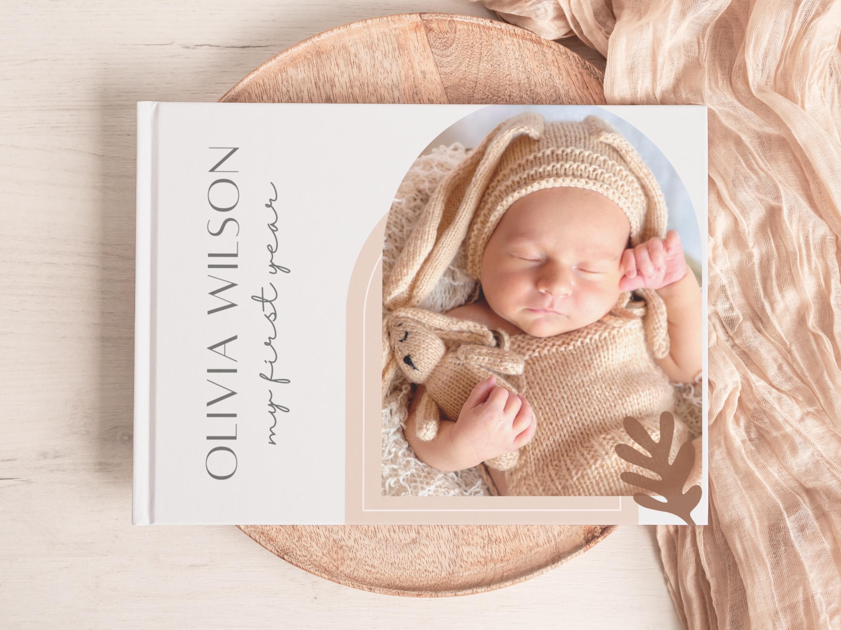 Digital Baby Keepsake Book Template, Printable First Year Baby ...