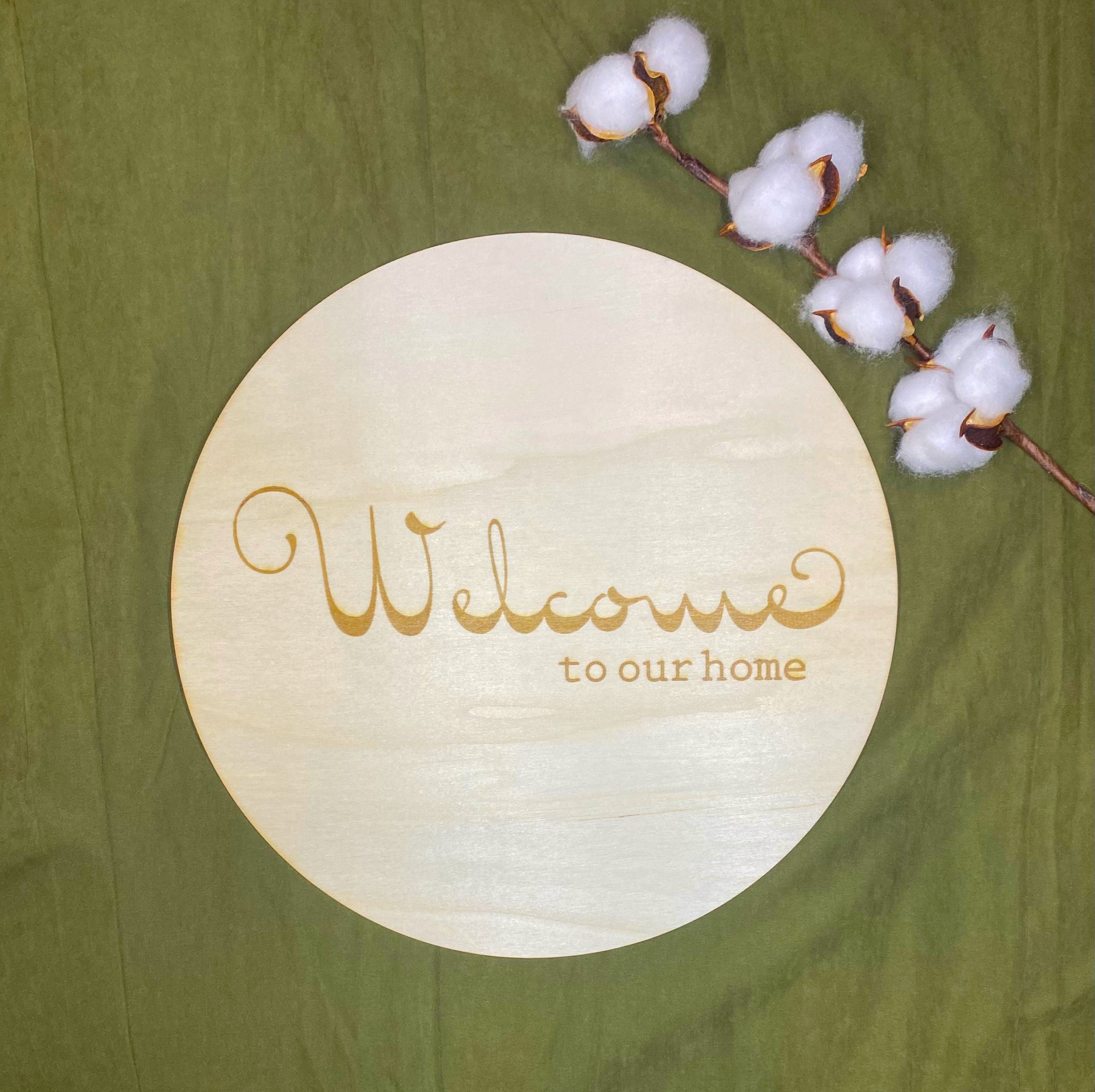 Bienvenidos Circle Sign Welcome Circle Sign Round Home - Etsy