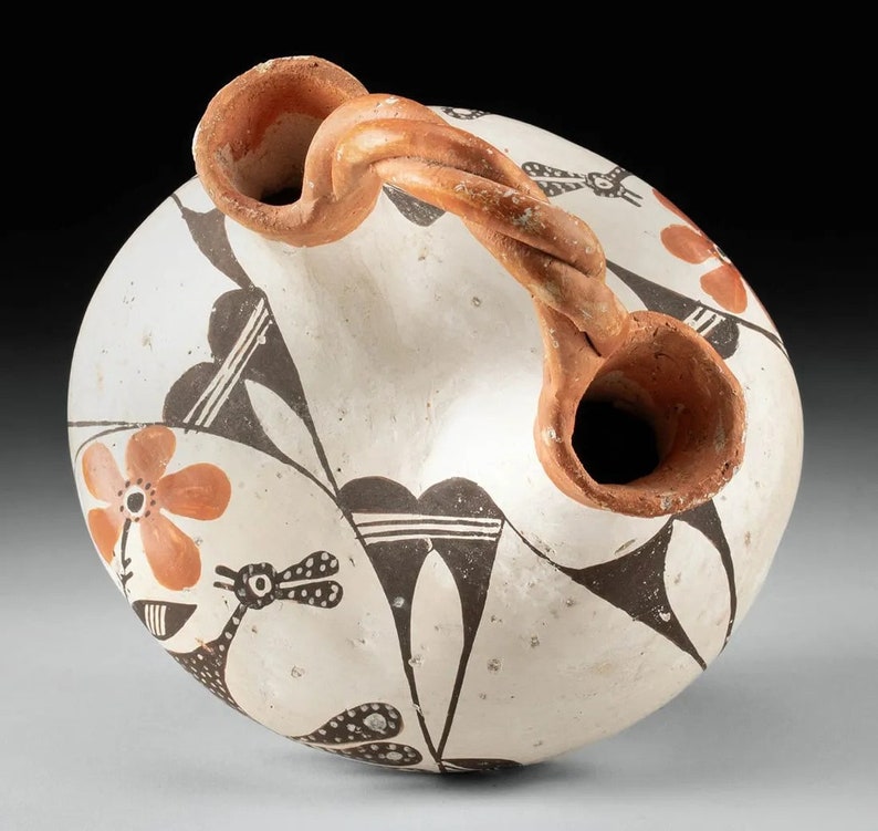 Beautiful Native American Acoma Wedding Vase With Birds - Etsy
